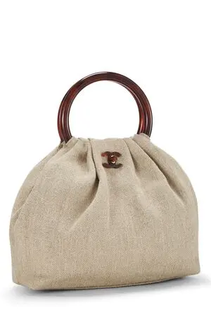Chanel Canva Bekko Top Handle Bag