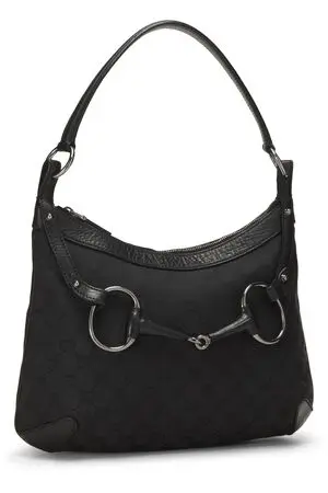 Gucci Original Gg Canvas Horsebit Hobo Bag