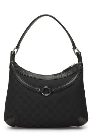 Gucci Original Gg Canvas Horsebit Hobo Bag