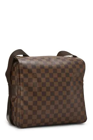 LOUIS VUITTON Damier Ebene Naviglio Messenger Bag - Brown