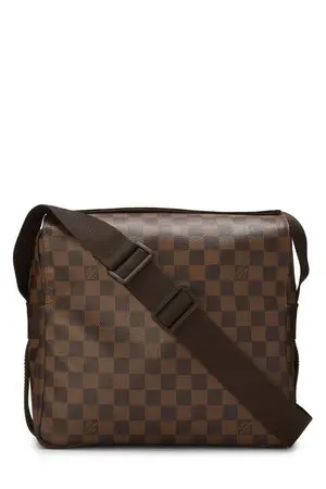 LOUIS VUITTON Damier Ebene Naviglio Messenger Bag - Brown
