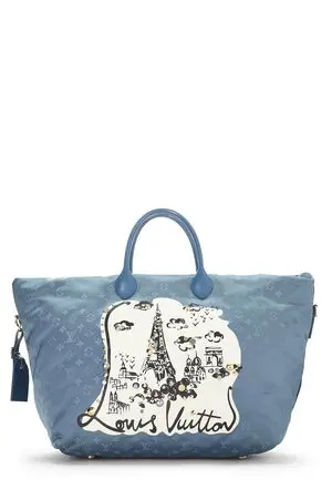 LOUIS VUITTON Monogram Nylon Cabas Nouvelle Vague Beach Bag