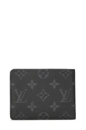 LOUIS VUITTON Monogram Eclipse Multiple Wallet - Black