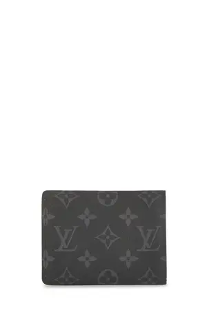 LOUIS VUITTON Monogram Eclipse Multiple Wallet - Black