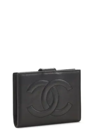 Chanel Lambskin Timeless 'cc' Compact Wallet