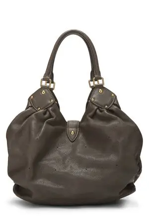 LOUIS VUITTON Monogram Mahina Large Tote - Grey