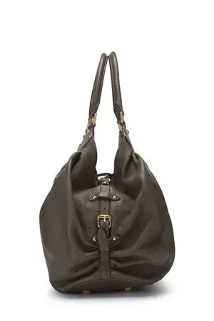 LOUIS VUITTON Monogram Mahina Large Tote - Grey