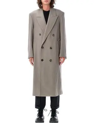 Ami Double Breast Long Coat - Taupe