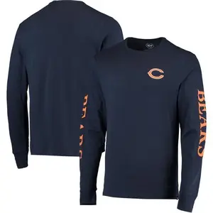 '47 Chicago Bears Franklin Long Sleeve T-shirt - Navy