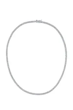KENNETH JAY LANE Kenneth Jay Lane Round Cubic Zirconia Tennis Necklace