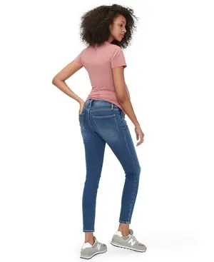 Hatch Collection Slim Maternity Jean - Blue