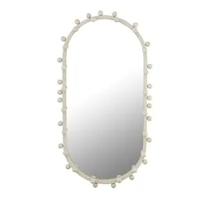 TOV FURNITURE Bubbles Oval Wall Mirror - Ivory