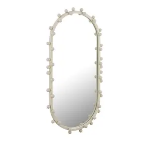 TOV FURNITURE Bubbles Oval Wall Mirror - Ivory
