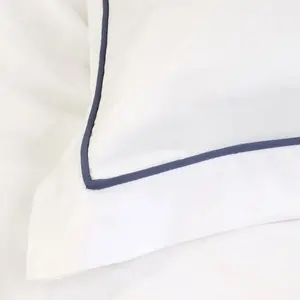POM POM AT HOME Sheena Sateen Euro Sham - Navy