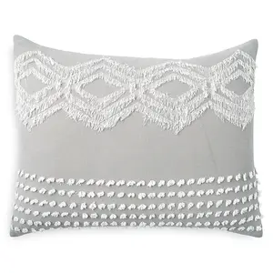 PERI HOME Cut Geo King Sham - Gray