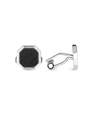 Montblanc Extreme 3.0 Engraved Octagonal Cufflinks - Black
