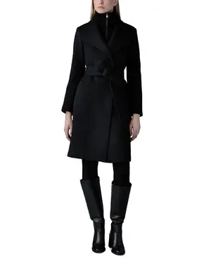 Mackage Norita Belted Wool Coat - Black