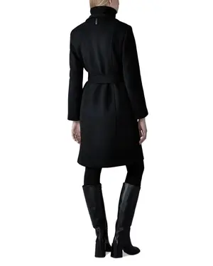 Mackage Norita Belted Wool Coat - Black