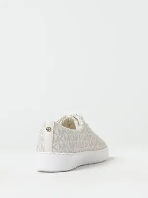 Michael Kors Michael Keaton Sneakers In Coated Cotton With All-over Mk Monogram