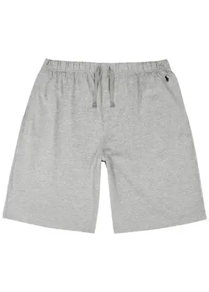 Polo Ralph Lauren Logo-embroidered Cotton Shorts - Grey