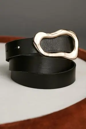 Anthropologie Structural Buckle Belt In Black - 25% Off  display picture 3
