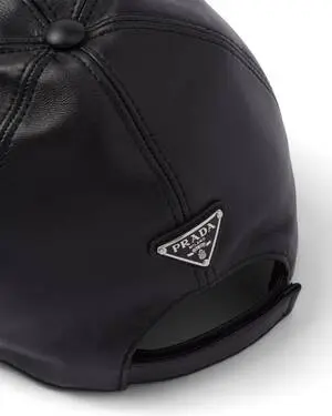 Prada Nappa Leather Baseball Cap