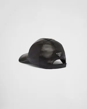 Prada Nappa Leather Baseball Cap