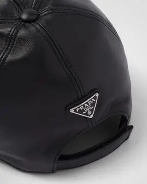 Prada Nappa Leather Baseball Cap