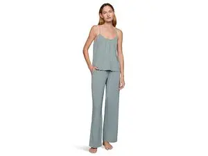 Eberjey Gisele - The Tencel Modal Cami Pants Pajama Set Women's Pajama Sets Lead Gray