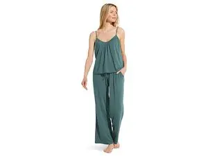 Eberjey The Tencel Modal Cami Pants Pajama Set Women's Pajama Sets Silver Pink Green