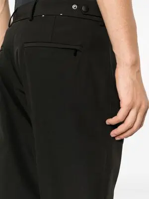 PT TORINO Straight-leg Tailored Trousers - Black