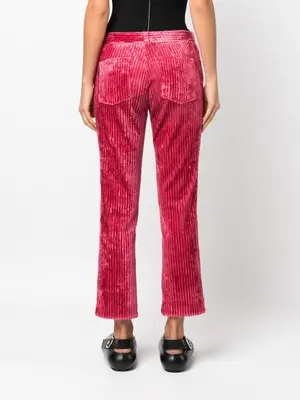 Isabel Marant Étoile Mid-rise Corduroy Trousers - Pink