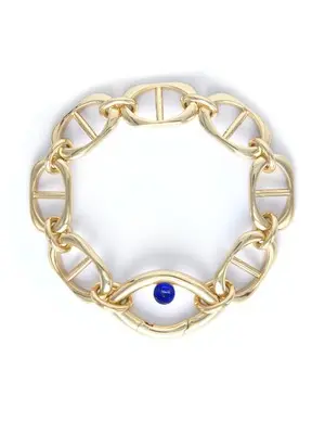 CAPSULE ELEVEN Lapis Lazuli Link Bracelet - Gold