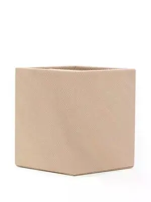 Smythson Logo-print Leather Pencil Holder