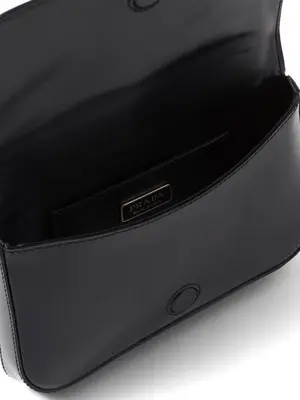 Prada Logo-stamp Brushed Leather Bag