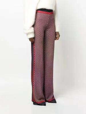 Balmain Monogram-print Knitted Trousers