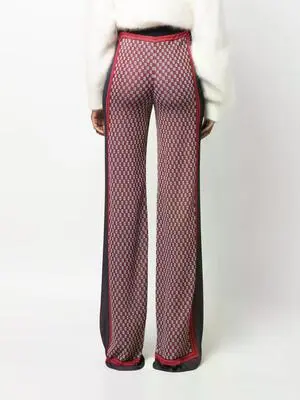 Balmain Monogram-print Knitted Trousers