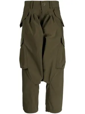 FUMITO GANRYU Drop-crotch Cargo Trousers
