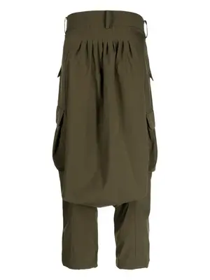 FUMITO GANRYU Drop-crotch Cargo Trousers