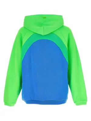 ERL Rainbow Bouclé Cotton Hoodie - Blue