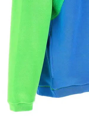 ERL Rainbow Bouclé Cotton Hoodie - Blue