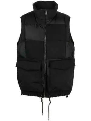 Sacai Suede Panel Padded Gilet