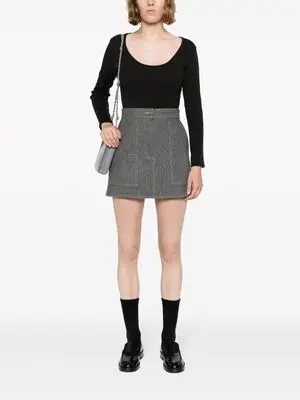Veronica Beard Calabra Fine-ribbed T-shirt