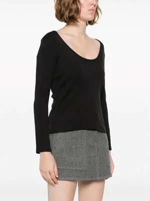 Veronica Beard Calabra Fine-ribbed T-shirt
