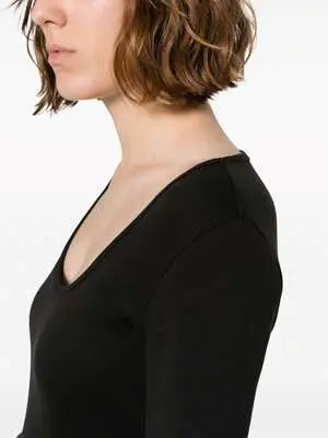 Veronica Beard Calabra Fine-ribbed T-shirt