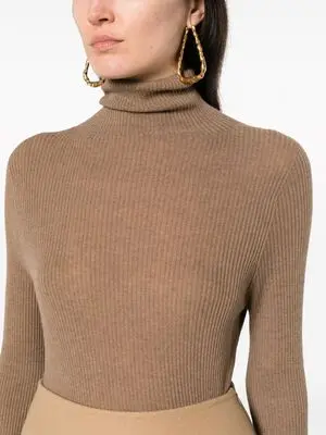 Fabiana Filippi Roll-neck Jumper - Brown