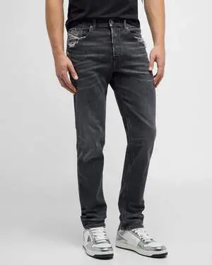 DIESEL® Men's 2023 D-finitive Tapered Jeans - Black/deni