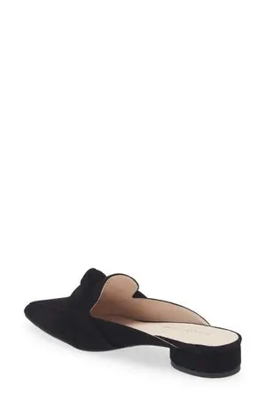 KOKO + PALENKI Quantum Pointed Toe Mule - Black Suede
