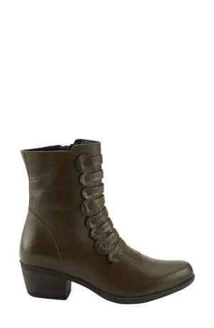 SPRING STEP SHOES Garibaldi Ankle Booties - Olive Green