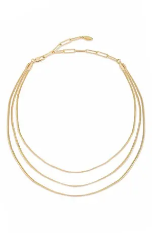 Ettika Triple Layered Flex Necklace